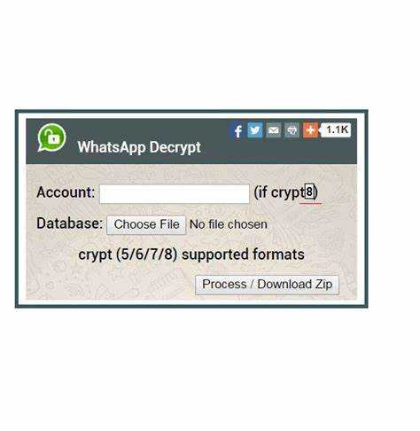 Открытие файлов crypt14 WhatsApp на компьютере